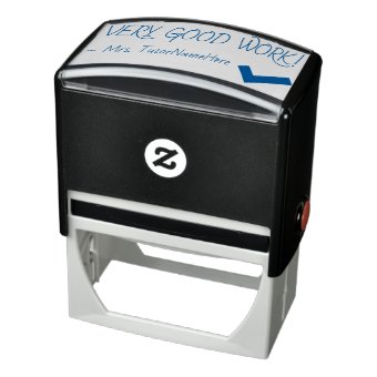 Fun "VERY GOOD WORK!" Grading Rubber Stamp | Zazzle