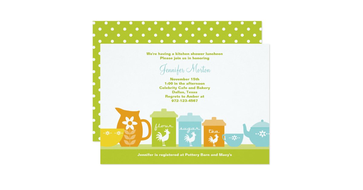 Kitchen Party Invitations Printable