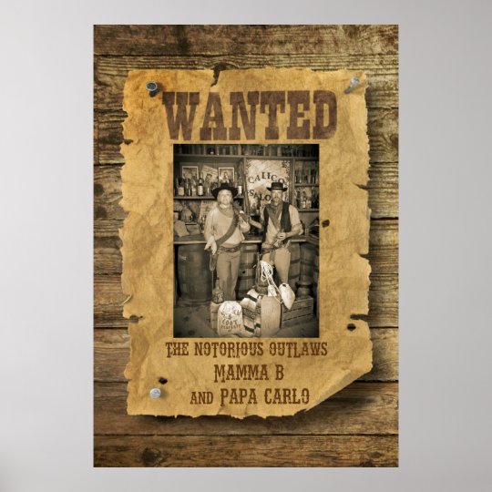 Fun Wanted Poster! Poster | Zazzle.com