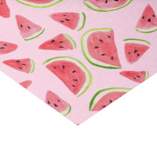 Fun Watercolor Watermelon Gift Tissue Paper | Zazzle