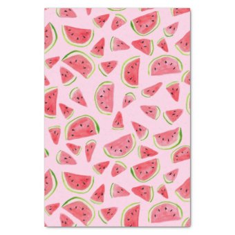 Fun Watercolor Watermelon Gift Tissue Paper | Zazzle