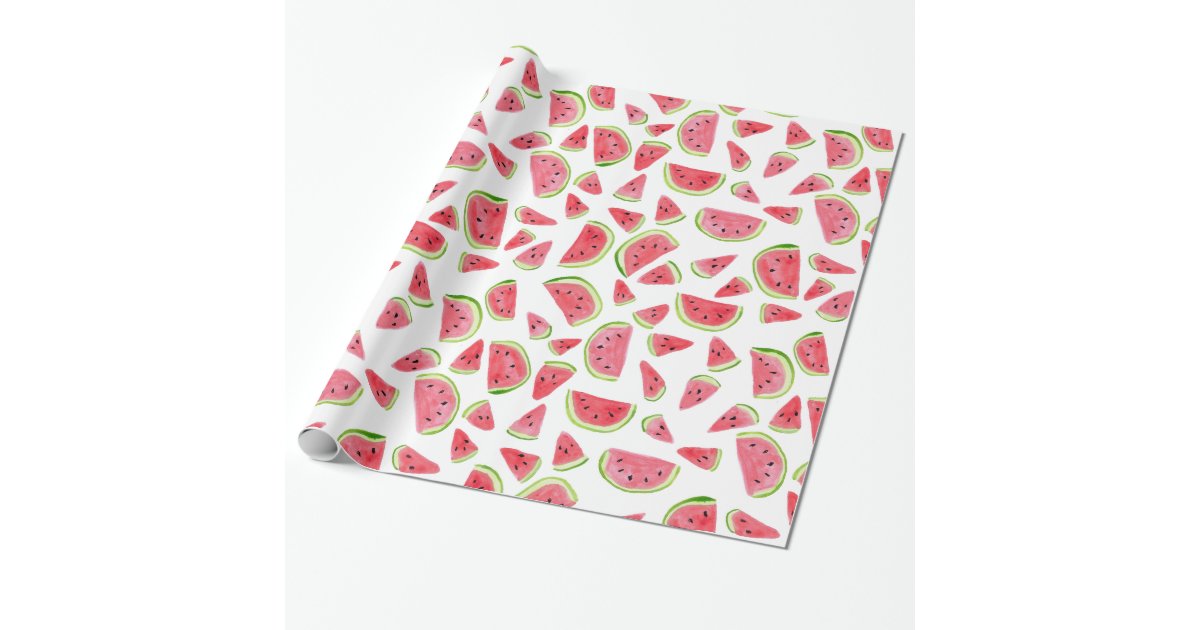 Fun watermelon wrapping paper | Zazzle