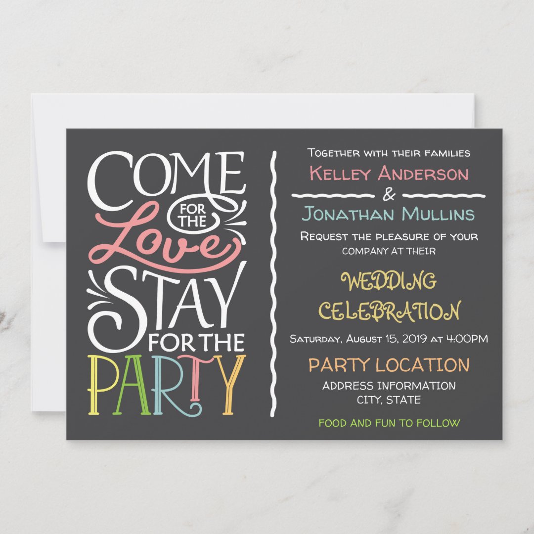 Fun wedding invitation design | Zazzle