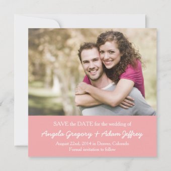 Fun Whimsical Infographic Photo Save the Date | Zazzle