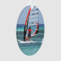 Fun Windsurfing Ornament | Zazzle