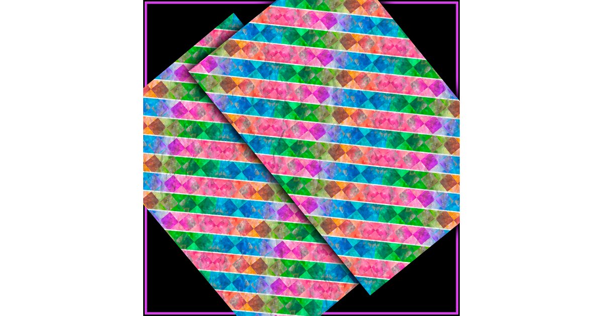 [Fun with Stripes] Pattern #5a Checkered Decoupage Tissue Paper | Zazzle