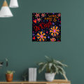 Fun Work Hard and Be Kind Quote Inspirivity Poster | Zazzle