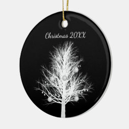 Fun Xray Christmas Tree "Christmas 20xx" Ceramic Ornament | Zazzle