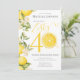 Fun Zesty Lemon 40th Birthday Party Invitation | Zazzle