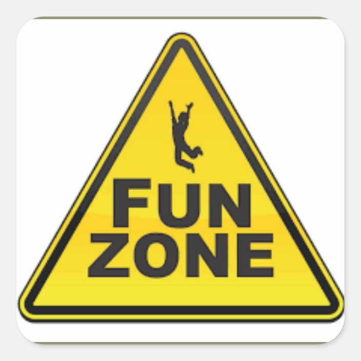 Fun zone sticker | Zazzle.com