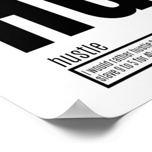 Fundamental Elements of Success - Hustle Poster | Zazzle