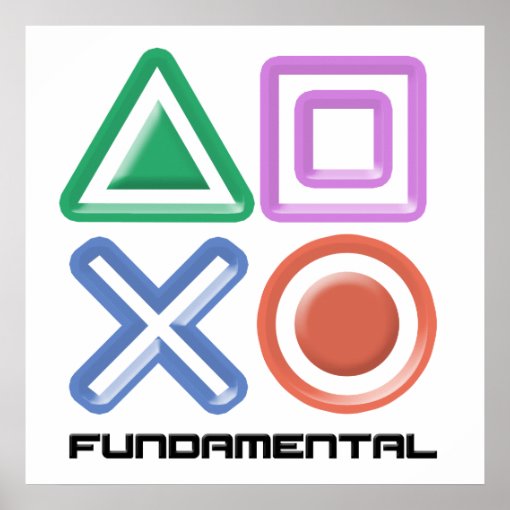 Fundamental Game Symbols Poster | Zazzle