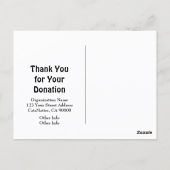 Fundraiser Animal Shelter QR Code Donations Postcard | Zazzle