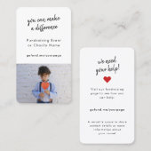 Fundraising | Charity Event Donate Now Photo Card | Zazzle