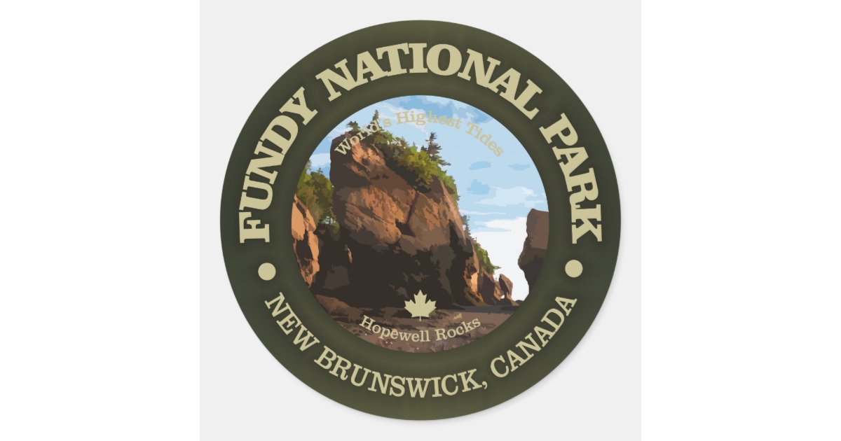 Fundy National Park Classic Round Sticker | Zazzle