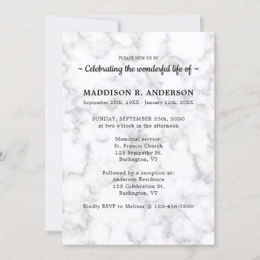 Funeral 5 Photos Memorial Celebration Of Life Invitation | Zazzle