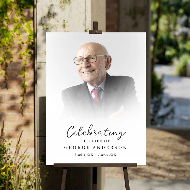 Funeral Celebration of Life Memorial Sign | Zazzle