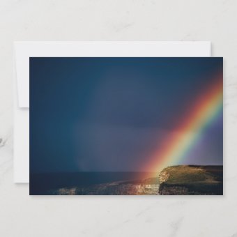 Funeral Celebration of Life | Rainbow Memorial Invitation | Zazzle