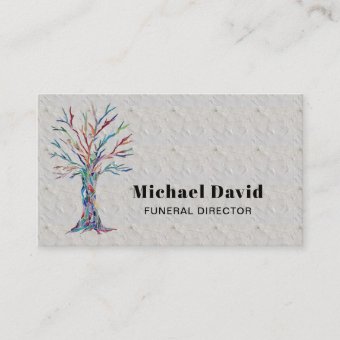Funeral Director Business Card | Zazzle