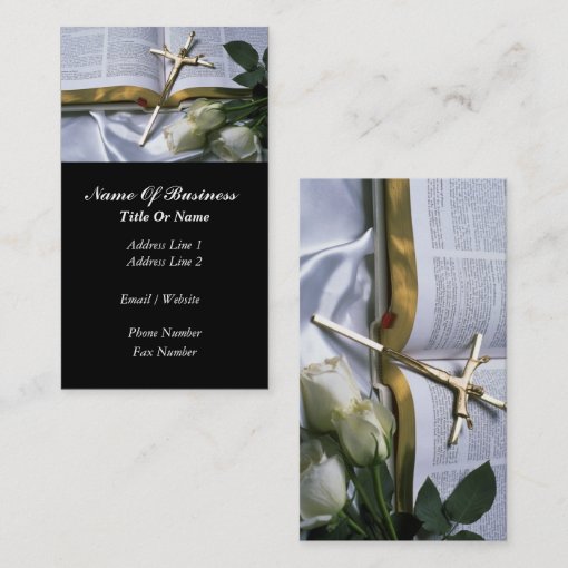 Funeral Director Business Card | Zazzle