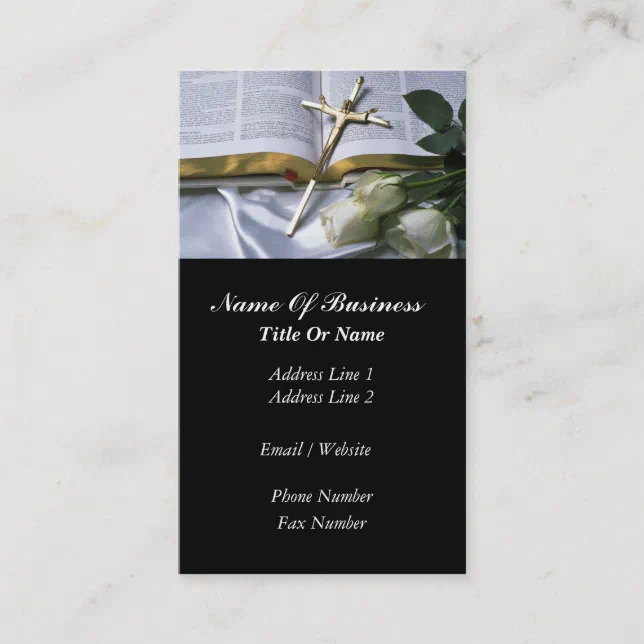 Funeral Director Business Card | Zazzle