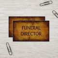 Funeral Director Business Card | Zazzle
