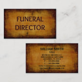 Funeral Director Business Card | Zazzle