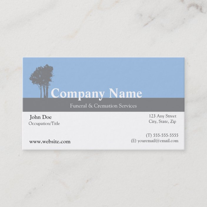 Funeral Director Business Card | Zazzle.com