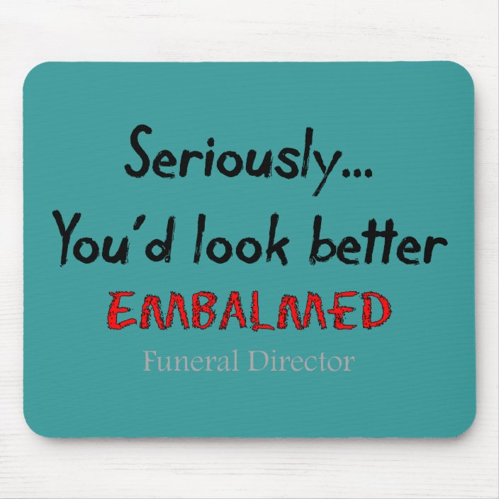 Funeral Director/Mortician Funny Hearse Design Mouse Pad | Zazzle.com