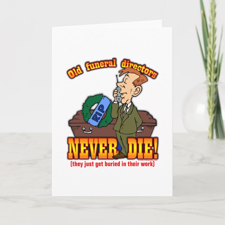 Funeral Directors Card | Zazzle