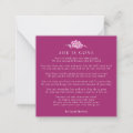 Funeral forget-me-nots she is gone poem pink note card | Zazzle