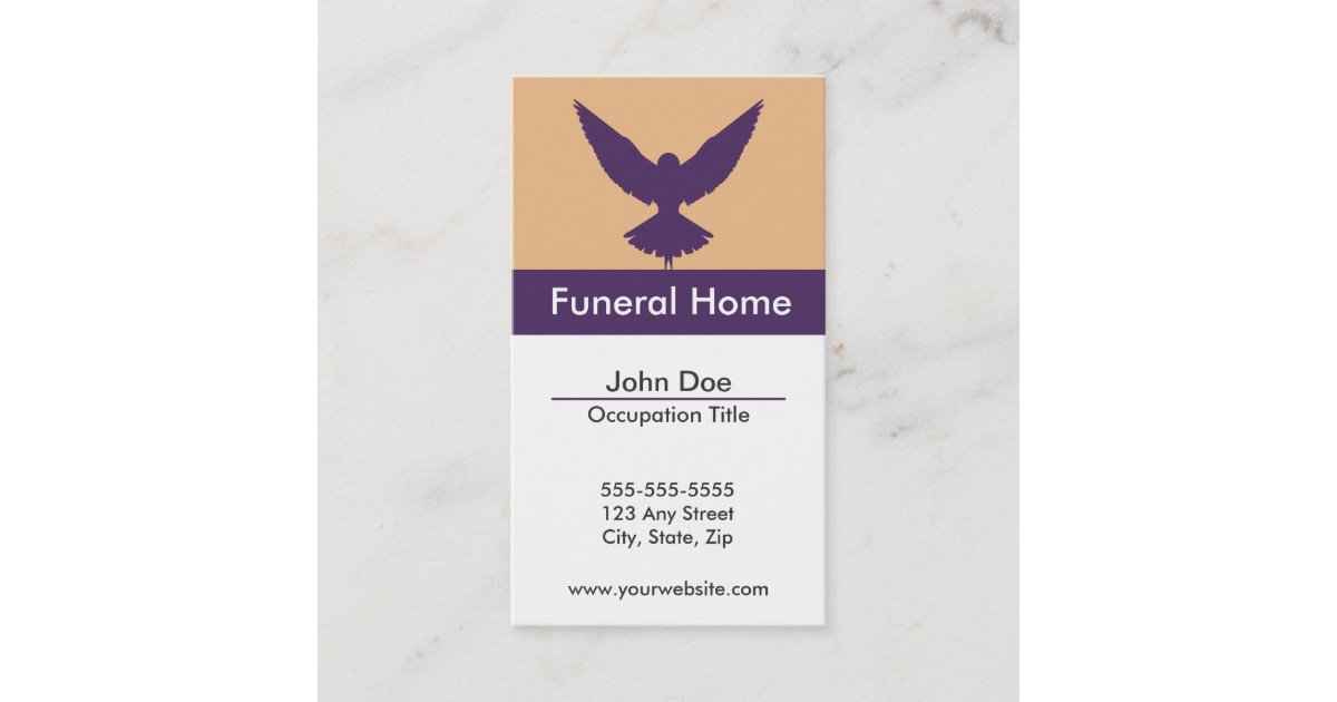 Funeral Home Business Card | Zazzle