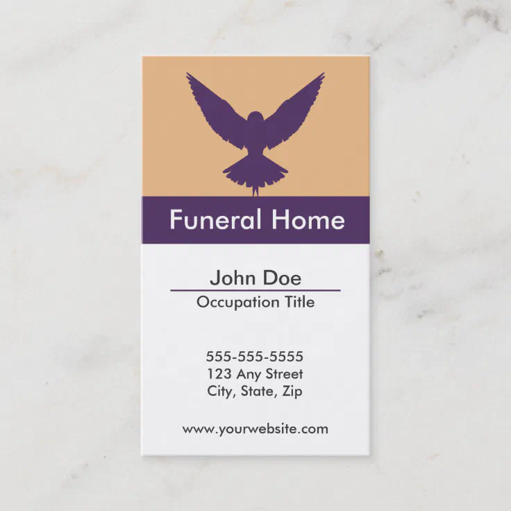 Funeral Home Business Card | Zazzle