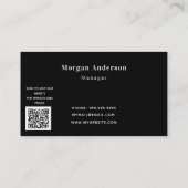 Funeral home service black white dove QR code Business Card | Zazzle