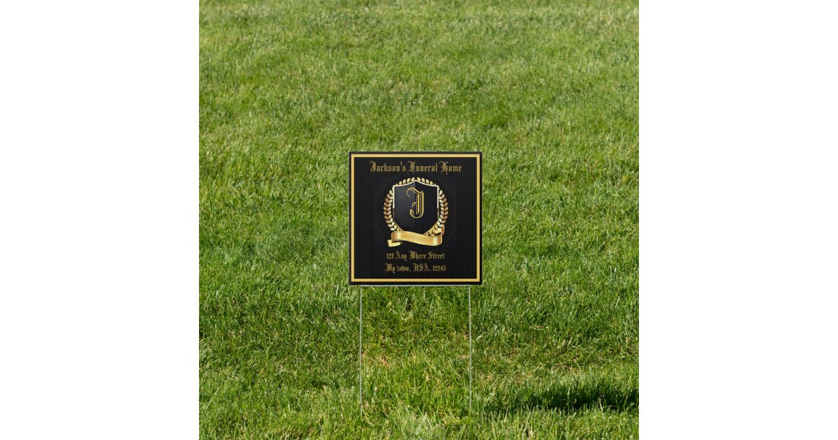 Funeral Home Sign | Zazzle