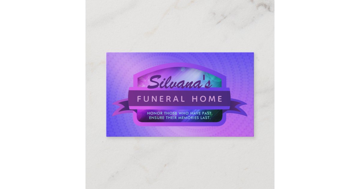 Funeral Home Slogans Business Cards | Zazzle