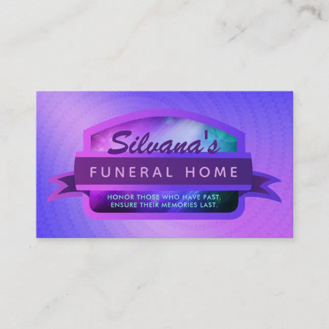 Funeral Home Slogans Business Cards | Zazzle