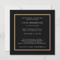 Funeral in Spanish | Espanol Memorial Photo Black Invitation | Zazzle