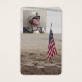 Funeral Loss Flag & Photo Prayer Sympathy Cards | Zazzle