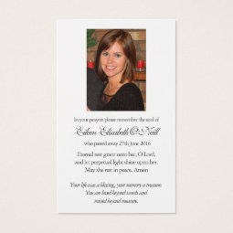 Funeral Loss Glory Mary Prayer Sympathy Cards | Zazzle