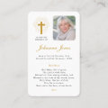 Funeral Loss Hail Mary Prayer Sympathy Card | Zazzle
