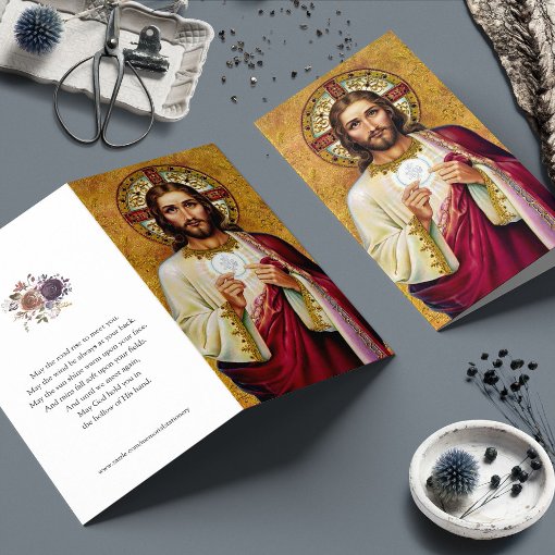 Funeral Loss Memorial Jesus Prayer Sympathy Cards | Zazzle