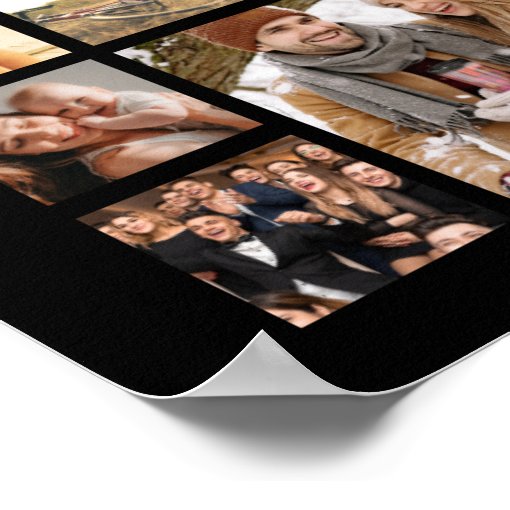 Funeral Memorial 100 Photo Collage Poster | Zazzle