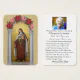 Funeral Memorial Holy Card St. Therese Roses | Zazzle