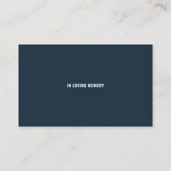 Funeral Memorial In Loving Memory Photo Card | Zazzle