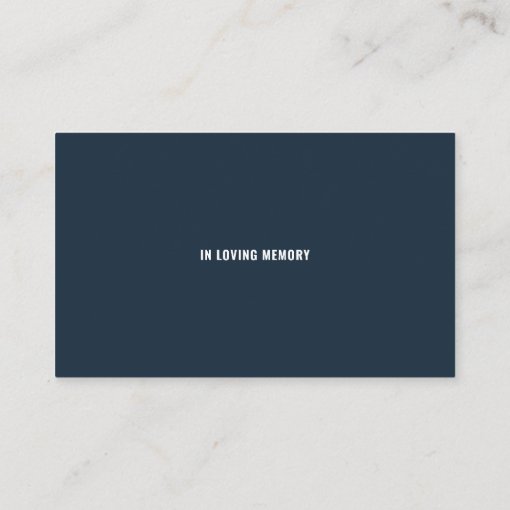 Funeral Memorial In Loving Memory Photo Card | Zazzle