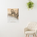 Funeral Memorial Male Photo Elegant Gold Foam Board | Zazzle