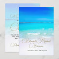 Funeral Memorial Ocean Sea Scene Photo Invitation | Zazzle