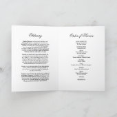 Funeral Memorial Order of Service Program | Zazzle