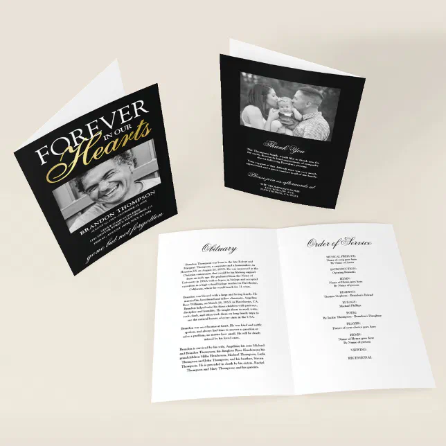 Funeral Memorial Order of Service Program | Zazzle